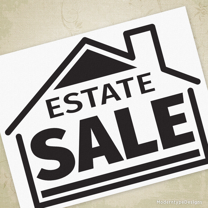 Estate Sale Flyer Printable Sign