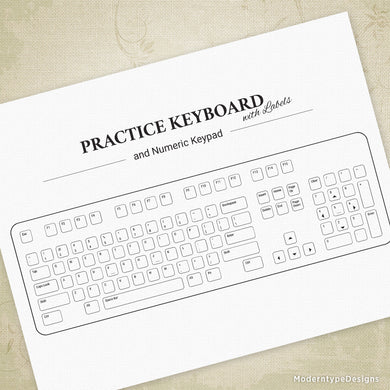 Standard Practice Keyboard Printable