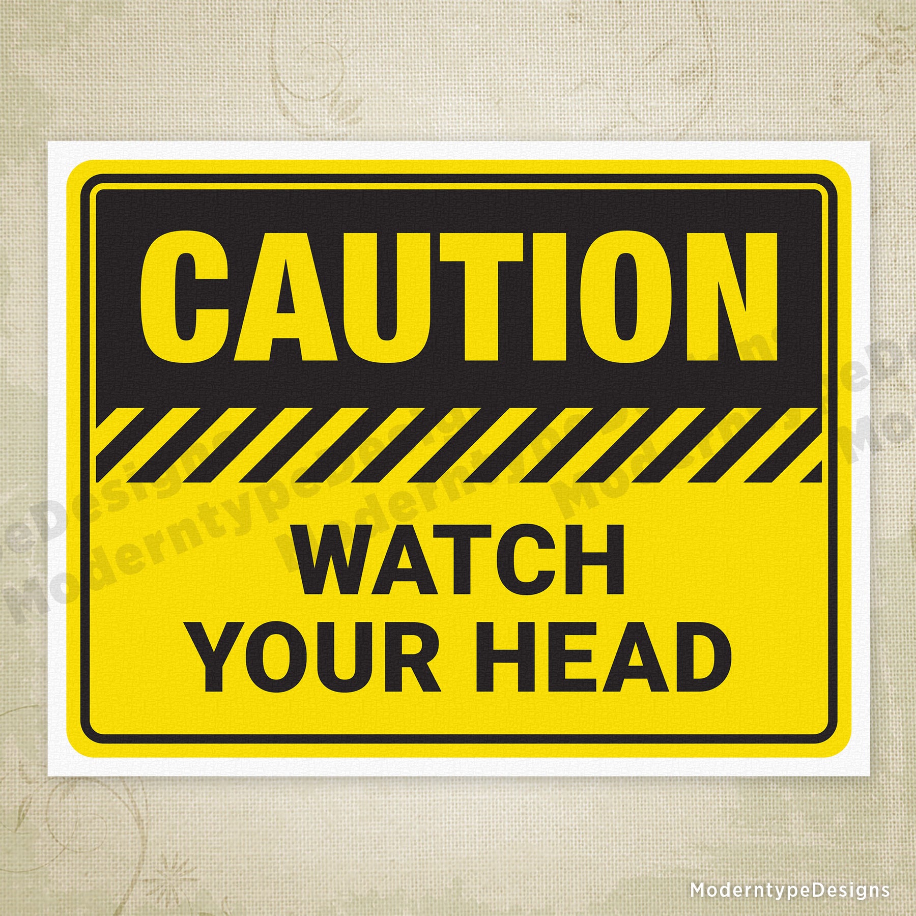 Caution Watch Your Head Printable Sign
