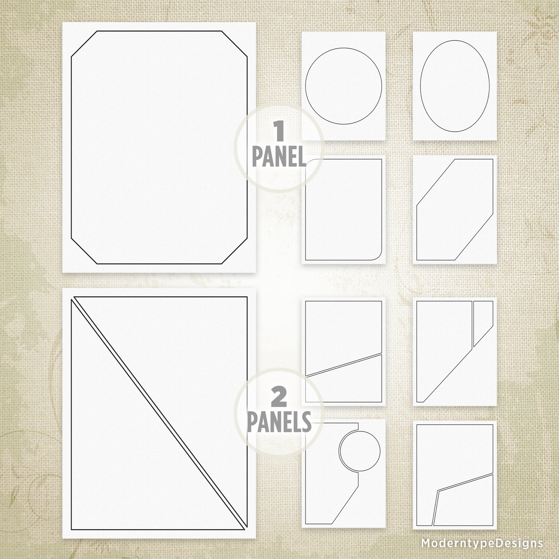 Complex Comic Book Panels Printable