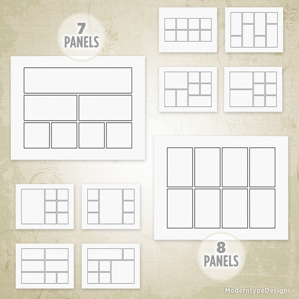 Basic Comic Strip Panels Printable
