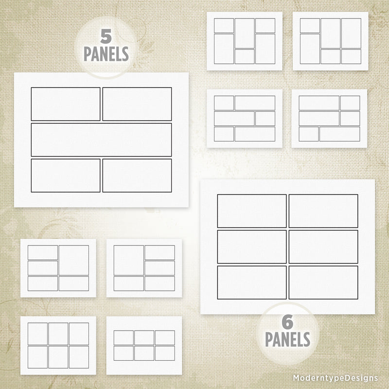 Basic Comic Strip Panels Printable