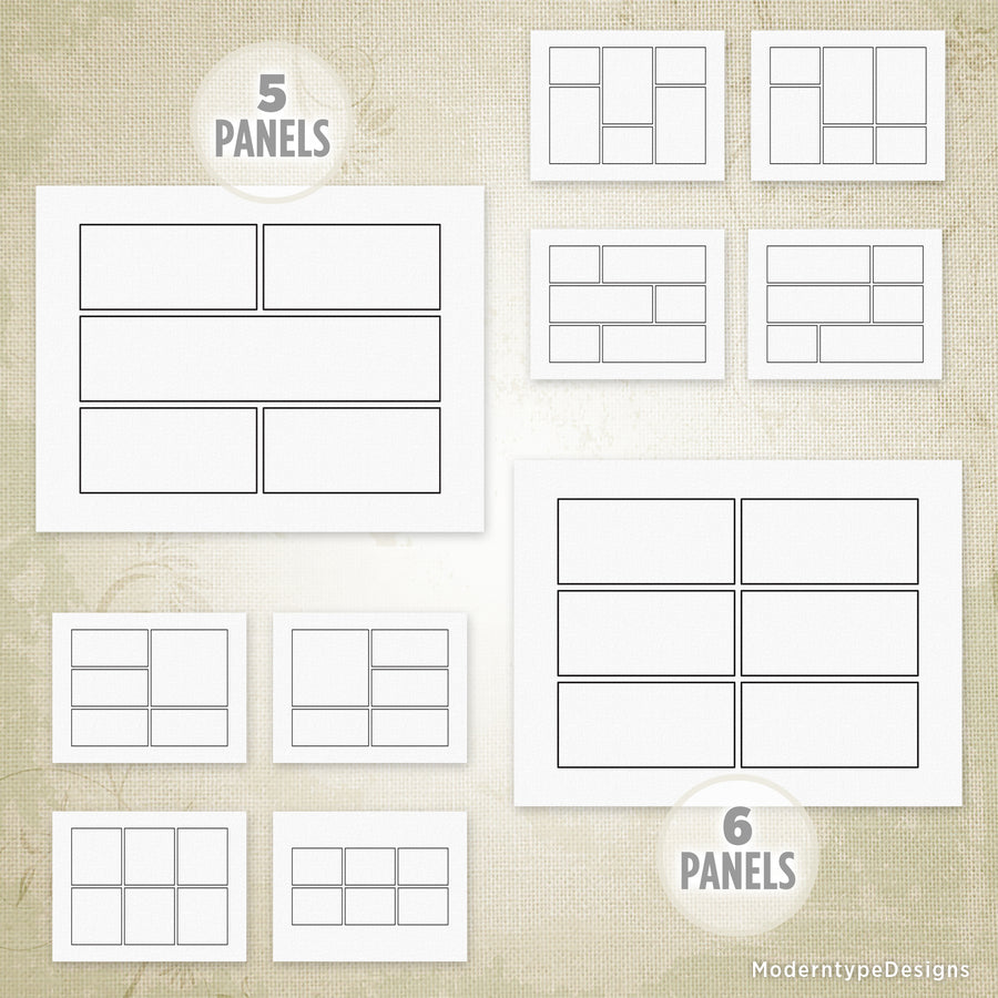Basic Comic Strip Panels Printable