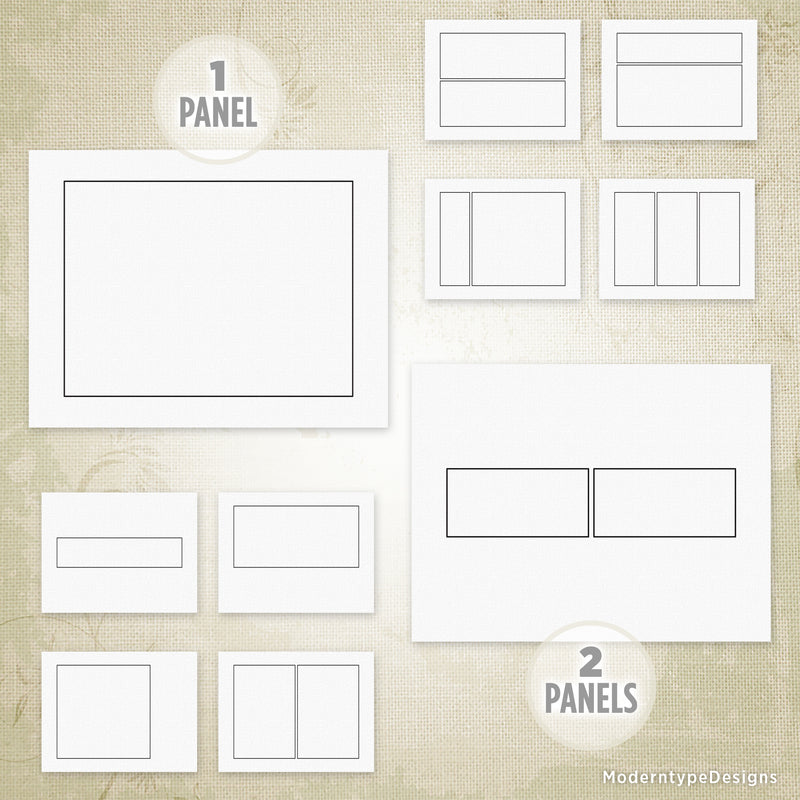 Basic Comic Strip Panels Printable