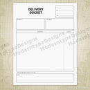 Delivery Docket Printable Form, #3
