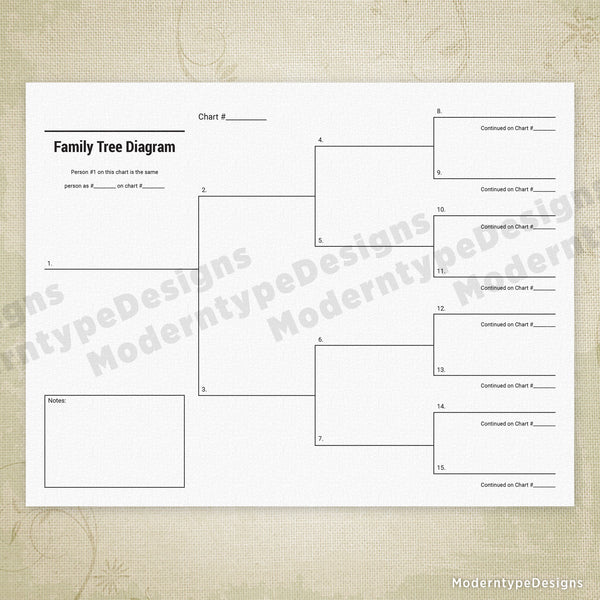 Family Tree Drawing Printable