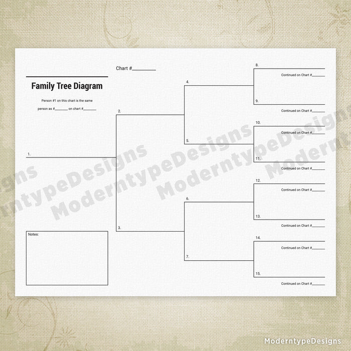 Family Tree Drawing Printable