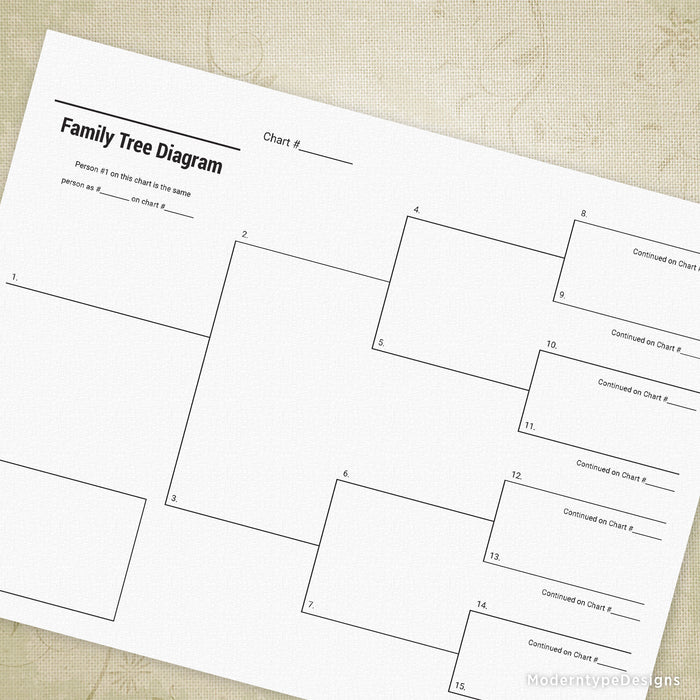 Family Tree Drawing Printable
