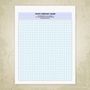 Graph Paper Printable for Clipboard, Personalized