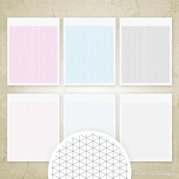 Triangle Grid Digital Paper Printable