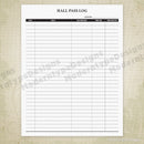 Hall Pass Log Printable