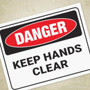 Keep Hands Clear Printable Sign