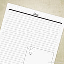Ideas List Printable with Lines #1