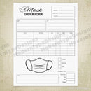 Mask Order Form Printable