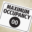 Maximum Occupancy Printable Sign, Editable