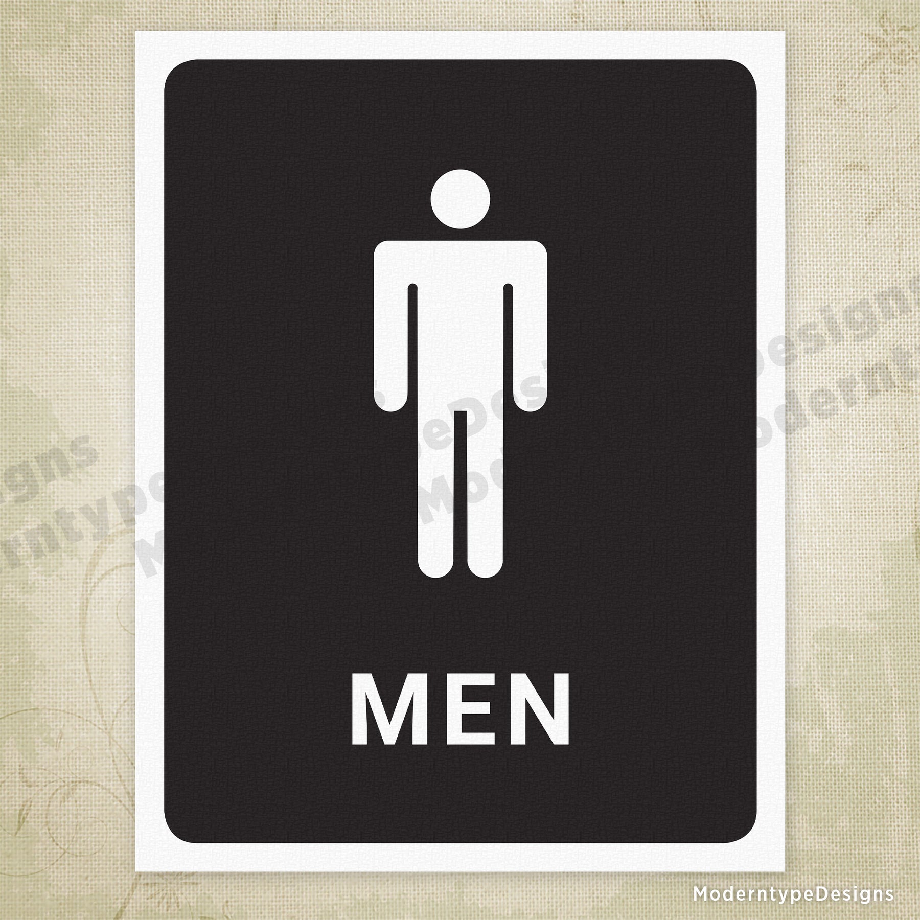 Restroom for Women & Men Printable Signs