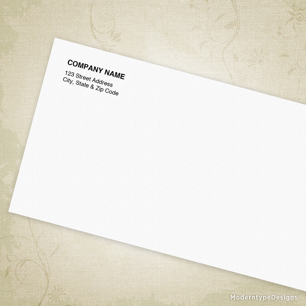 No. 9 Standard Envelope Printable, Editable