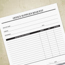 Office Supplies Request Printable Form