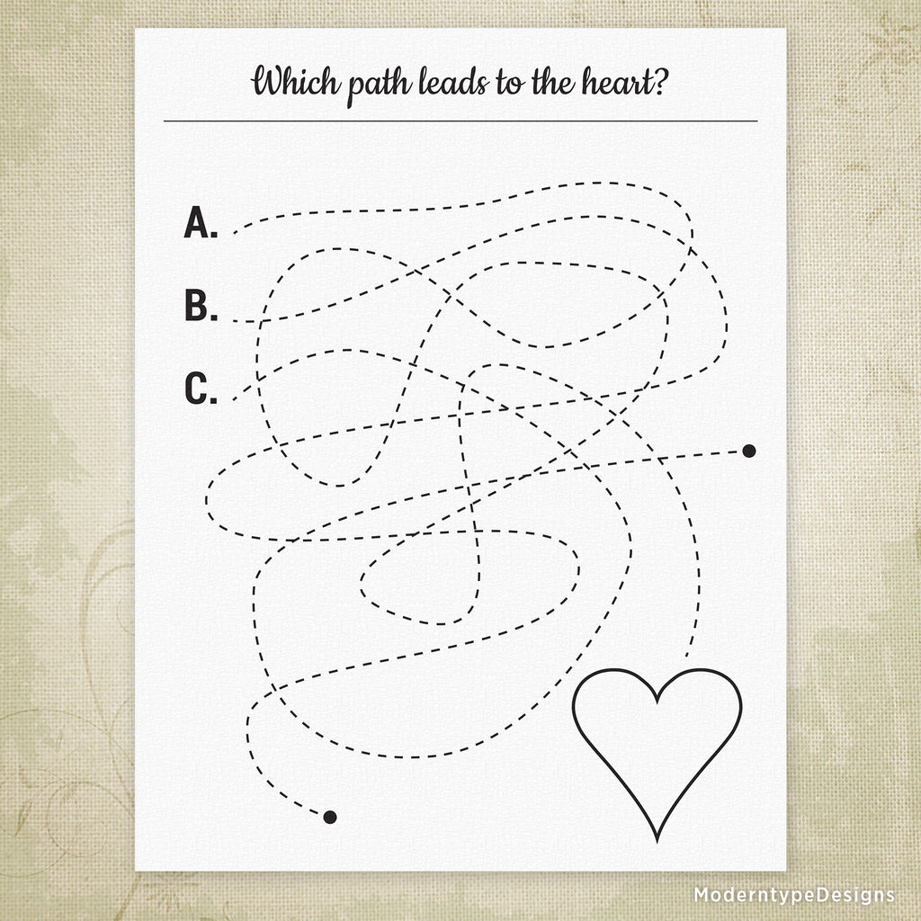 Find the Path to the Shape Printable