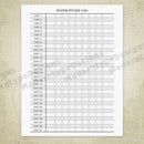 Water Intake Log Printable