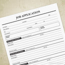 Job Application Printable